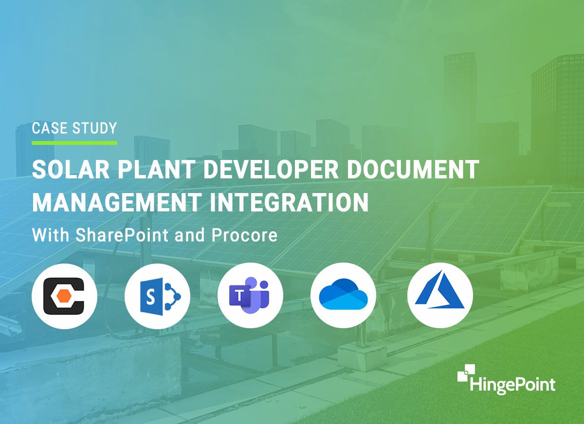 Solar Plant Developer Document Management Integration With SharePoint ...